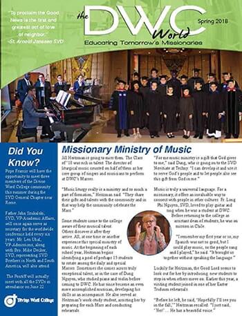 The DWC World newsletter | Divine Word College